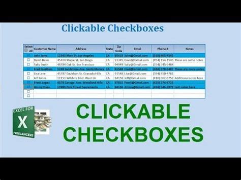 How To Add Checkboxes To ANY Microsoft Excel Table YouTube