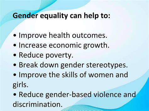 Genderanddevelopment3 Gender Equalitypptx