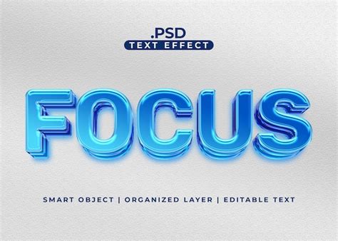 Premium PSD Focus Text Effect