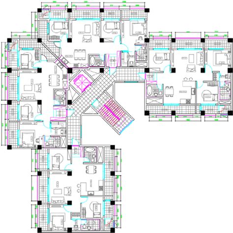 Apartment Building Floor Plan With Dimensions