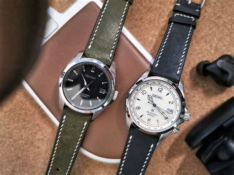 Pueblo Leather Quick Release Handcrafted Watch Strap On Seiko Sarb033