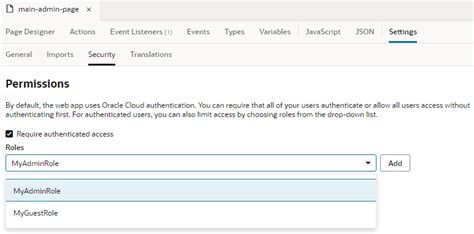 Restrict User Access To An Application Flow Or Page