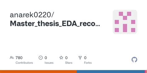 Github Anarek0220masterthesisedarecognition
