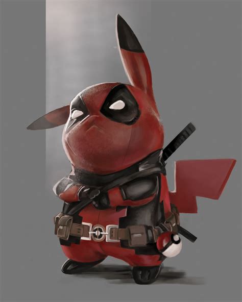 Pikachu Deadpool 3d Model Ready To Print Stl