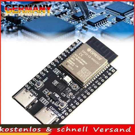 Esp32 C6 Minimum System Board Dual Type C Esp32 C6 Wroom 1 Risc V 512kb