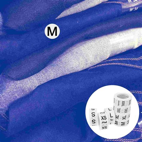 의류 라벨 자체 접착 스티커 원형 코팅 종이 아기 드레스 7 롤 사이즈 라벨 파일링 제품