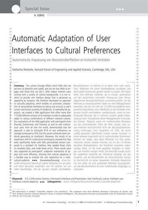 Pdf 1 1 Automatic Adaptation Of User Interfaces To Cultural › ~reinecke › Publications