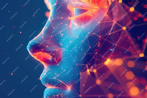 Premium Photo Polyhedral Insights Mapping Data On A Nasal Scale