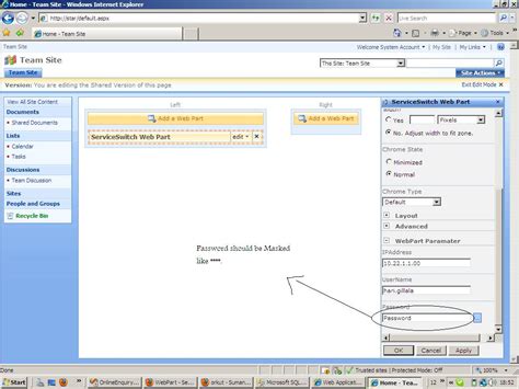 Custom Webpart Parameters Sharepoint 2007 Stack Overflow