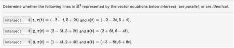 [solved] determine whether the following lines in r2 repre
