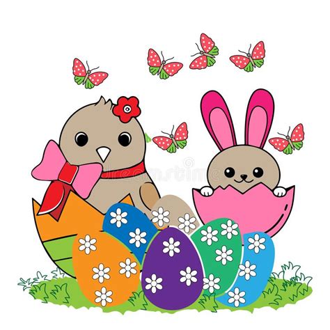 Hand Drawn Easter Vector Stock Illustration Illustration Of Logo