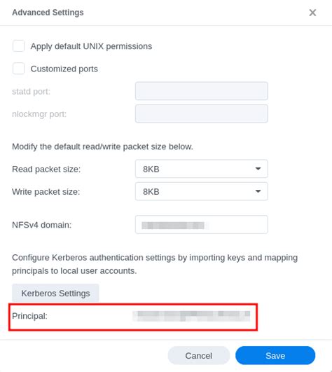mounting synology nfsv4 shares in linux using kerberos authentication
