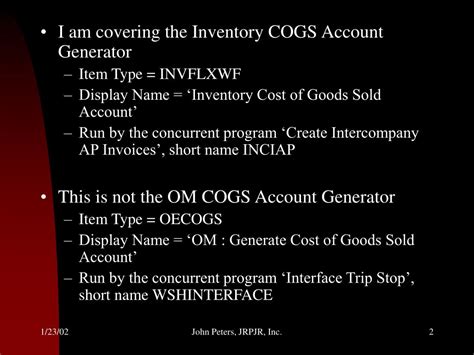 Ppt Inventory Cogs Account Generator Powerpoint Presentation Free Download Id 1184635