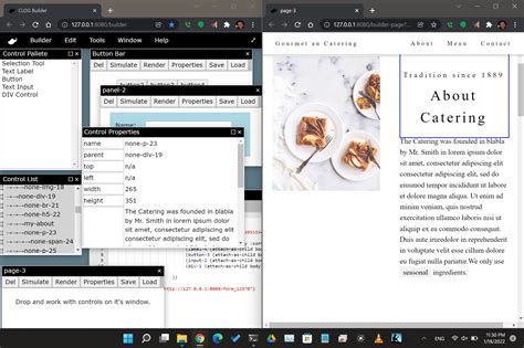 Preview Of Clog Builder Working On Gui Panels And Full Web Sites R