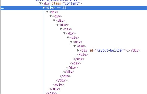each time you move an block layout builder div element gets wrapped in