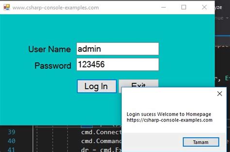 Create Simple Login Form In C With Mysql Programming Pseudocode Example C Programming Example