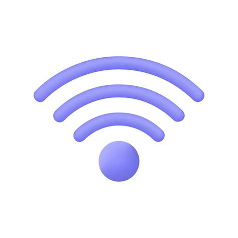 Premium Vector 3d Wifi Signal Icon In Cartoon Style The Concept Of A Good Network Connection