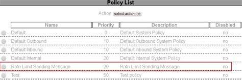 zimbra tips how to configure rate limit sending message on policyd