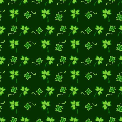 Premium Vector Patricks Day Seamless Pattern Natural Green Background For St Patricks Day