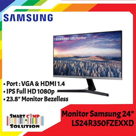 Monitor SAMSUNG 24 Inch LS24R350FZE IPS Full HD 1080p 75Hz HDMI VGA Lazada Indonesia