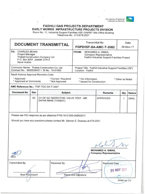 Aramco Approval Valve Test Inspector Pdf
