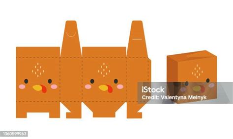 간단한 포장 선호 상자 칠면조 디자인 과자 사탕 선물 빵집 어떤 목적을 위한 Diy 패키지 템플릿 생일 베이비 샤워 할로윈 크리스마스 인쇄 컷아웃 접기 접착제 0명에 대한