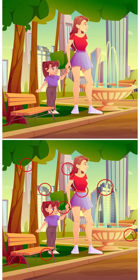 Visual Iq Tests Challenge You Have 25 Seconds To Find The 10 Differences Between These Two