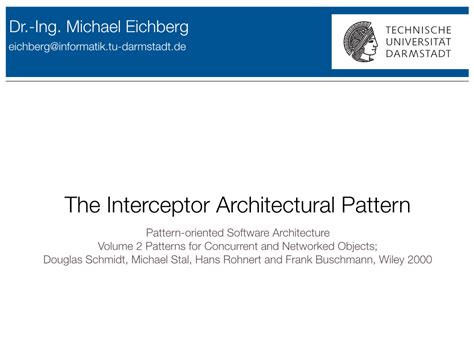 The Interceptor Architectural Pattern Docslib The Interceptor Architectural Pattern Docslib