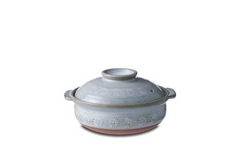 Donabe Ginpo Japanese Clay Pot Hana Mishima Size 7 Jp Art