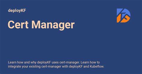 Cert Manager Deploykf