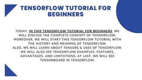 Tensorflow Tutorial For Beginners Pdf Computing Technology Computing