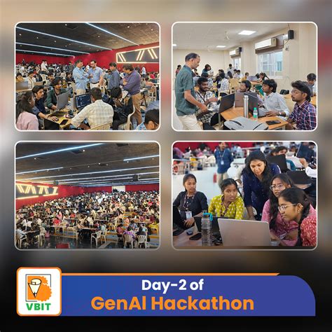 Vbit Day 2 Of Genai Hackathon 2025 🔥 The Excitement Continues As