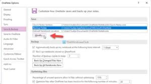 How To Change OneNote Backup Folder In Windows 11 10
