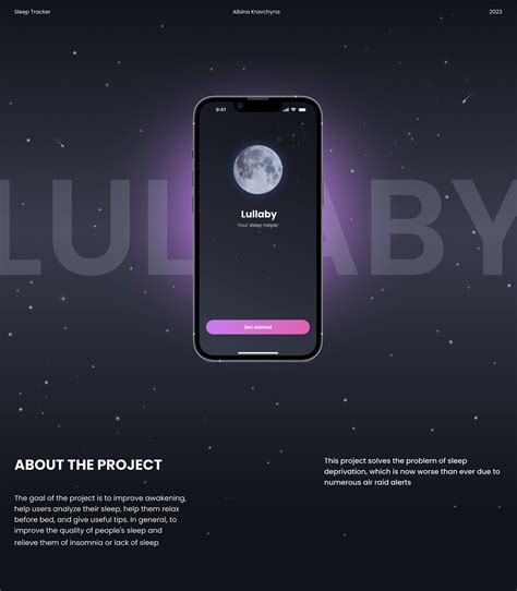 Lullaby Uiux Design Sleep Tracker On Behance