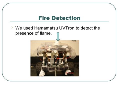 autonomous fire detection robot