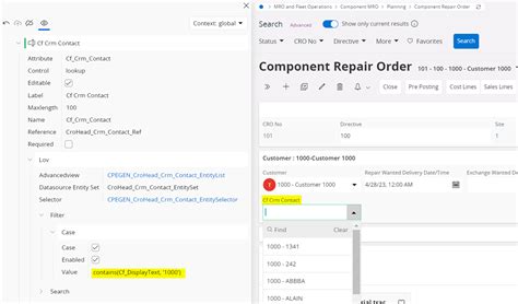 Adding A Dynamic Filter To Lov Custom Field In 23r1 Ifs Community