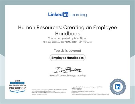 Isha Akbar On Linkedin Certificate Of Completion