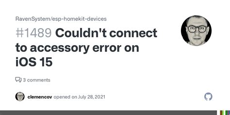 Couldn T Connect To Accessory Error On Ios Issue Ravensystem Esp Homekit Devices