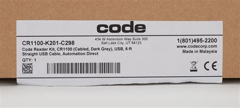 Code Barcode Scanner Dual 960 X 640 Optical Resolution Imager PN CR1100 K201 C298