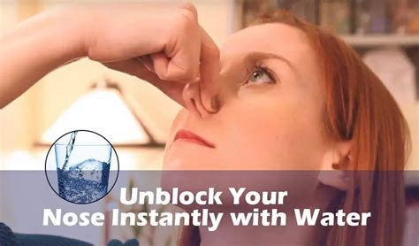 How To Unblock Your Nose Instantly With Water Fastest Way