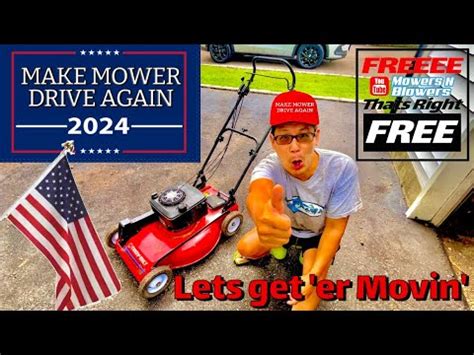 MAKE THIS MOWER DRIVE AGAIN!TROY BILT COMMERCIAL FRONT SELF PROPELLED REPAIR FIXING ALL MY OLD ...