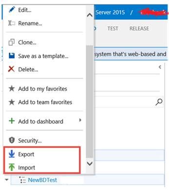 How To Export And Import Build Definition In TFS