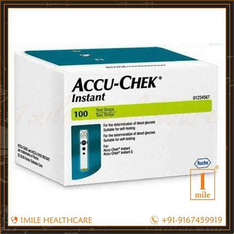 Roche Accu Chek Instant Pack Of 100 S Blood Glucose Test Strip Glucometer Sugar Monitoring BG03