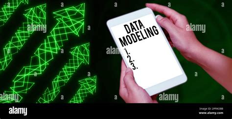 Text Sign Showing Data Modeling Internet Concept Process Of