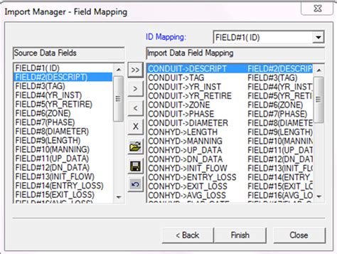 importing diameters into h2omap swmm and infoswmm swmm5 icm swmm