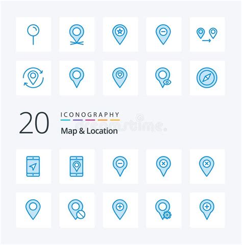 20 Map Location Blue Color Icon Pack Like Location Location Location