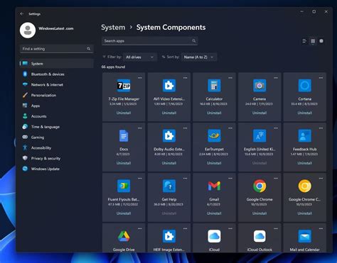 Windows 11 23h2：全新“系统组件”中心即将登场 N软