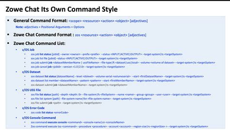 research zowe chat its own command · issue 113 · zowe zowe chat · github