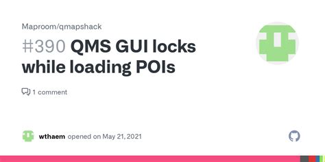 Qms Gui Locks While Loading Pois · Issue 390 · Maproom Qmapshack · Github