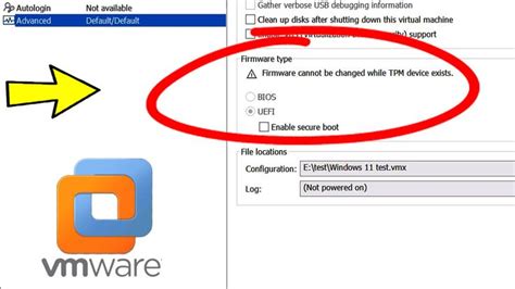 Firmware Type Cannot Be Changed While TPM Device Exists BIOS UEFI Greyed Out In VMware